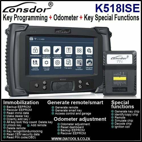 Lonsdor K518ISE Key Programmer with Odometer Adjustment