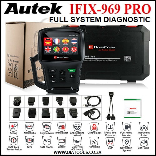 Autek IFIX969 Pro Full System OBD2 Car Diagnostic Tool - DIATOOLS