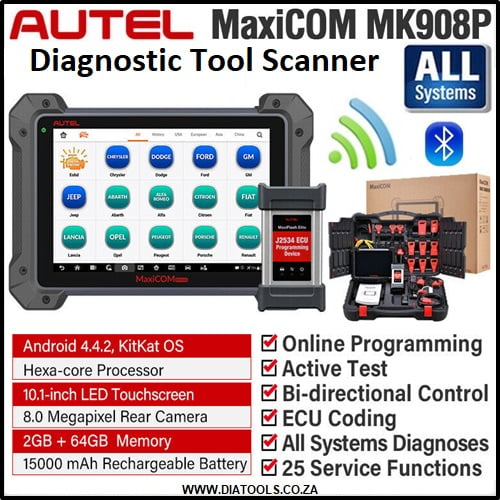 Autel Maxicom MK908P Full System with ECU Programming - DIATOOLS