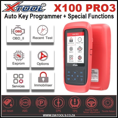 XTool X100 Pro3 Key Programmer With Reset Functions - DIATOOLS