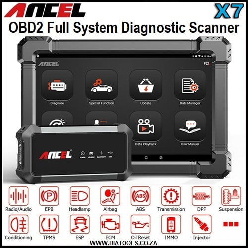 Ancel X7 Full System OBD2 Diagnostic Scanner - DIATOOLS