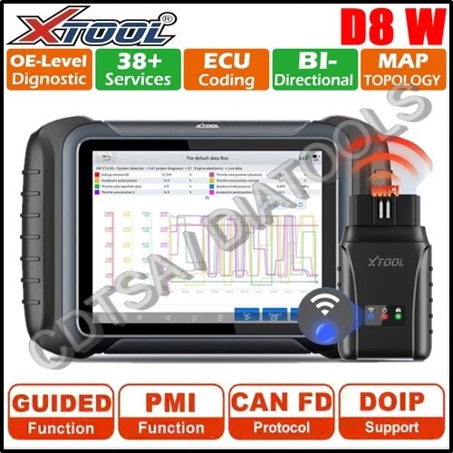 XTool D8W Diagnostic Tool & Key Programmer - DIATOOLS
